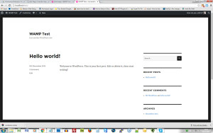 WAMP Server Stack: Localhost for Development and Testing